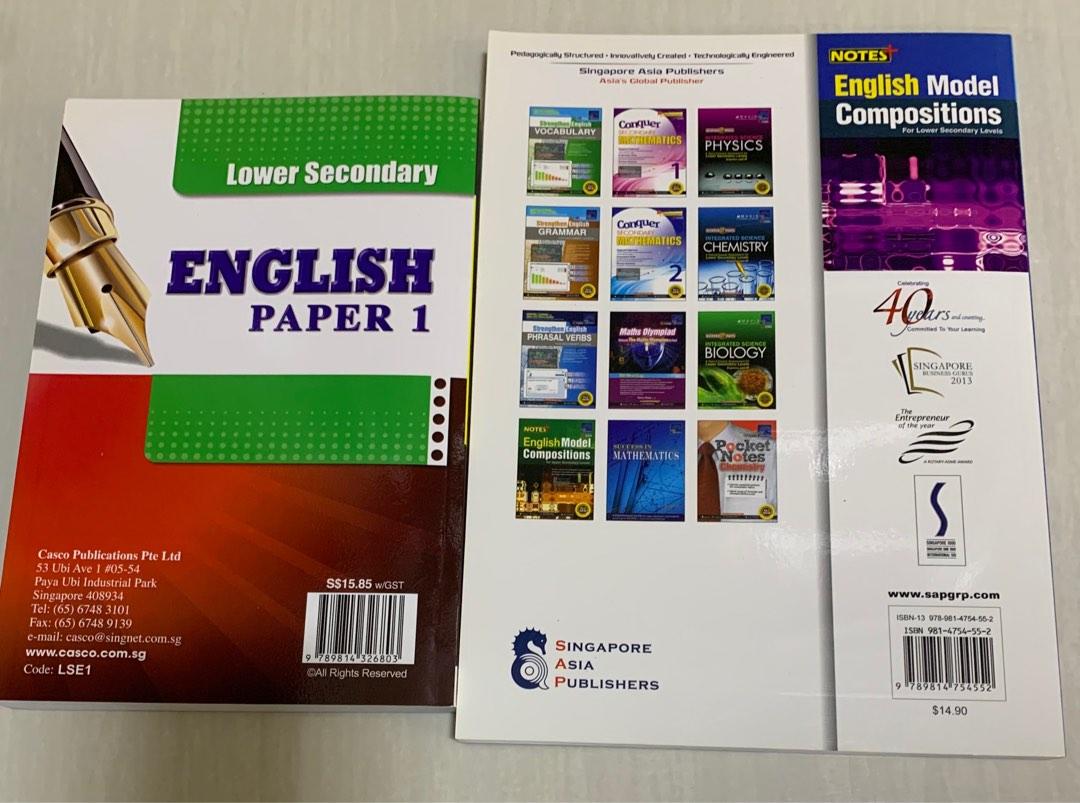 Lower secondary compositions English paper 1, Hobbies & Toys, Books ...