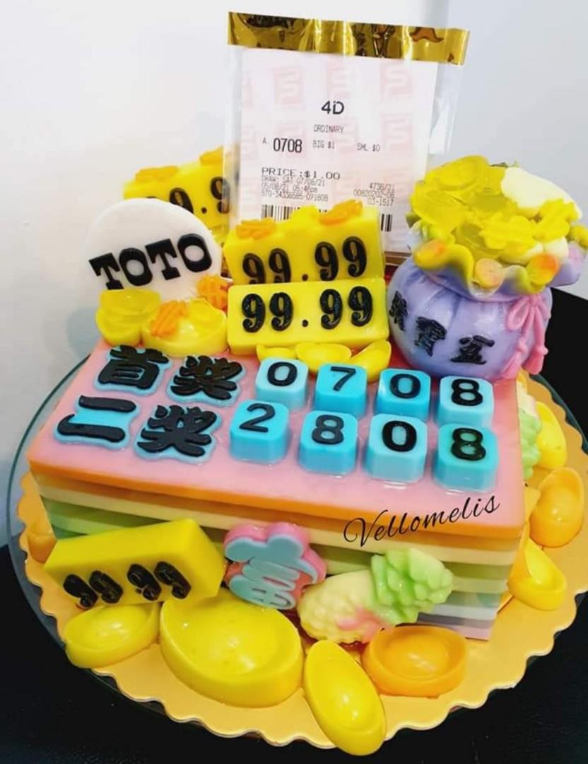 4D Agar Agar Cake, Food & Drinks, Homemade Bakes on Carousell