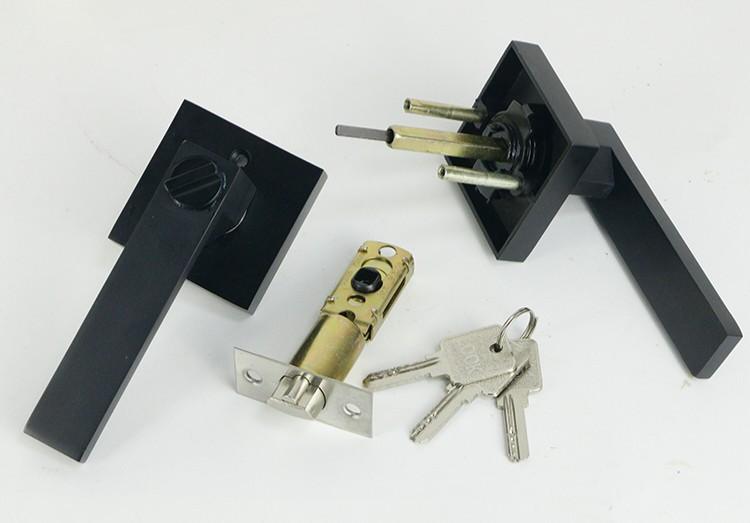 Matt Black door lock set, Furniture & Home Living, Security & Locks ...