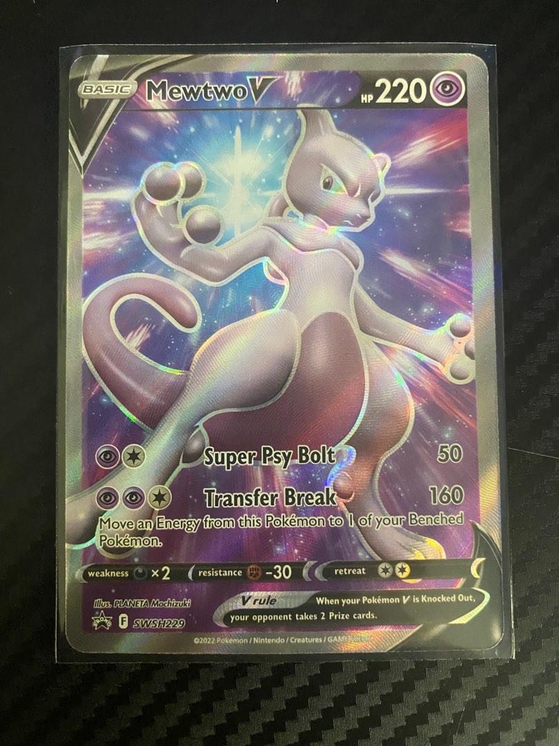 Mewtwo V Full art Promo, Hobbies & Toys, Toys & Games on Carousell