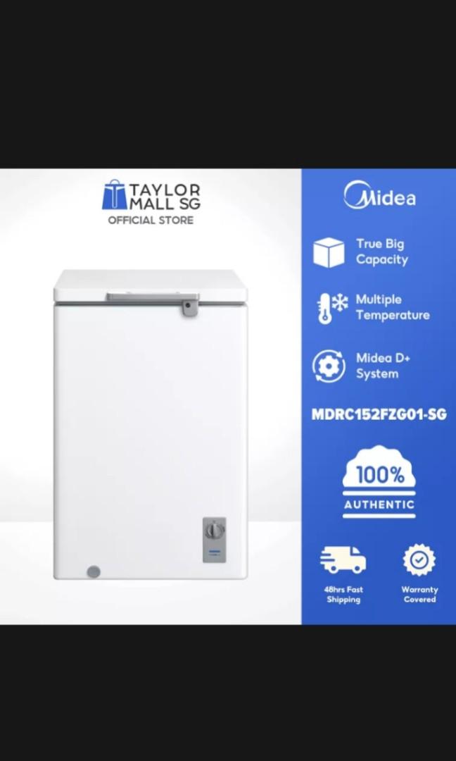 Midea 99L chest freezer 18month old, TV & Home Appliances, Kitchen ...