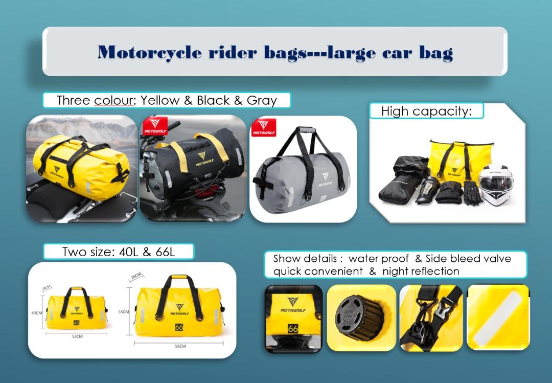 Motorcycle rider bags 30L & 40L & 66L, Motorcycles, Motorcycle ...