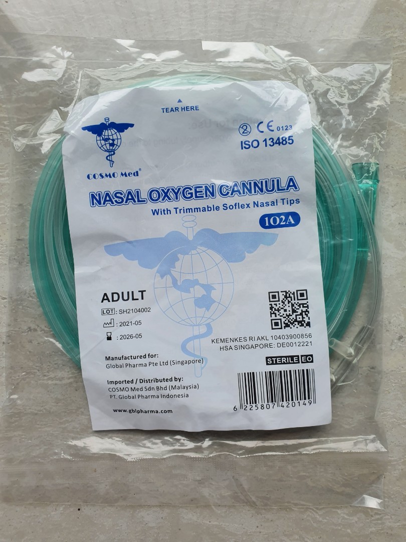 Nasal oxygen cannula, Health & Nutrition, Medical Supplies & Tools on ...