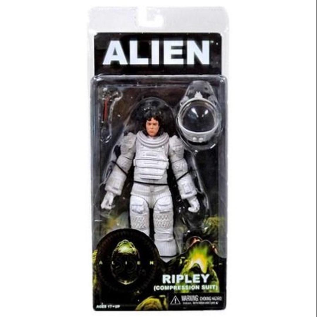 NECA ALIEN 7" Scale RIPLEY (Compression Suit) with JONESY action figure ...