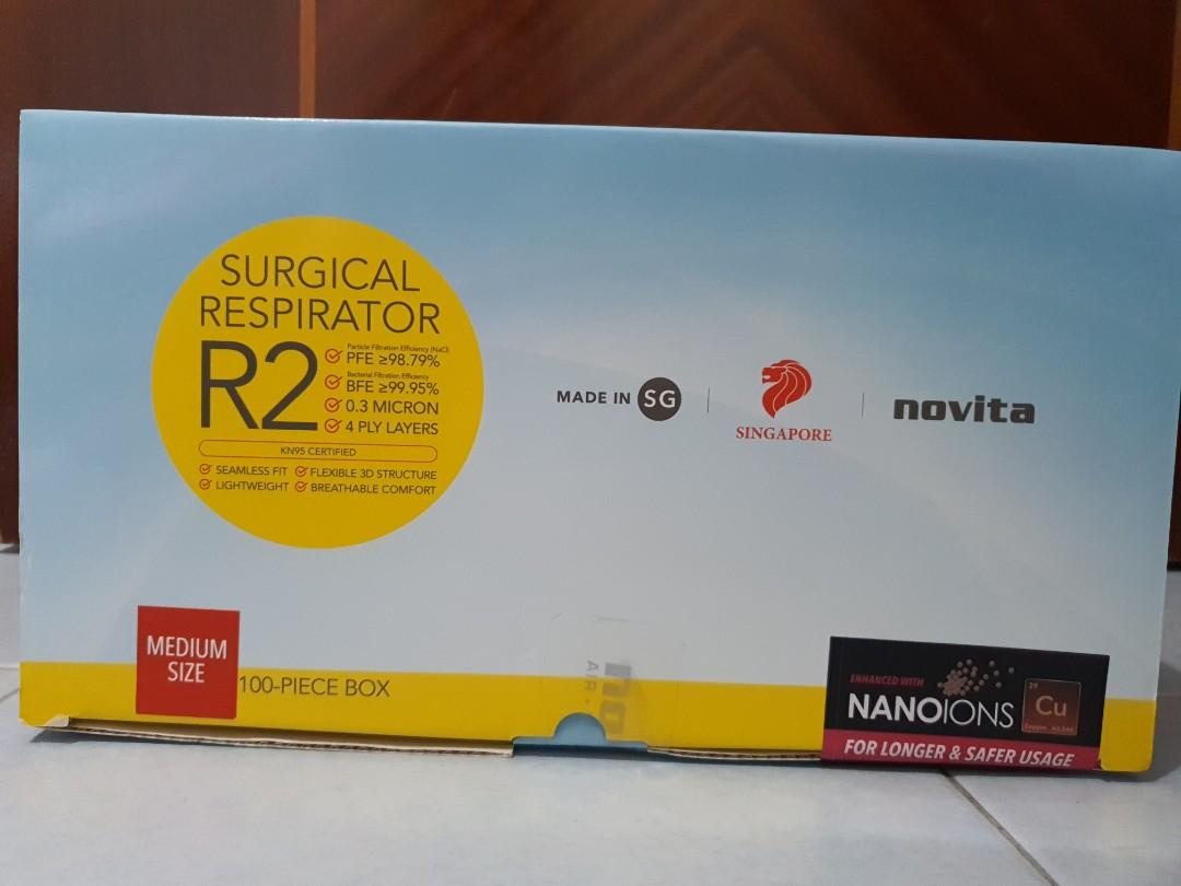 Novita Surgical Respirator R2, Health & Nutrition, Medical Supplies ...