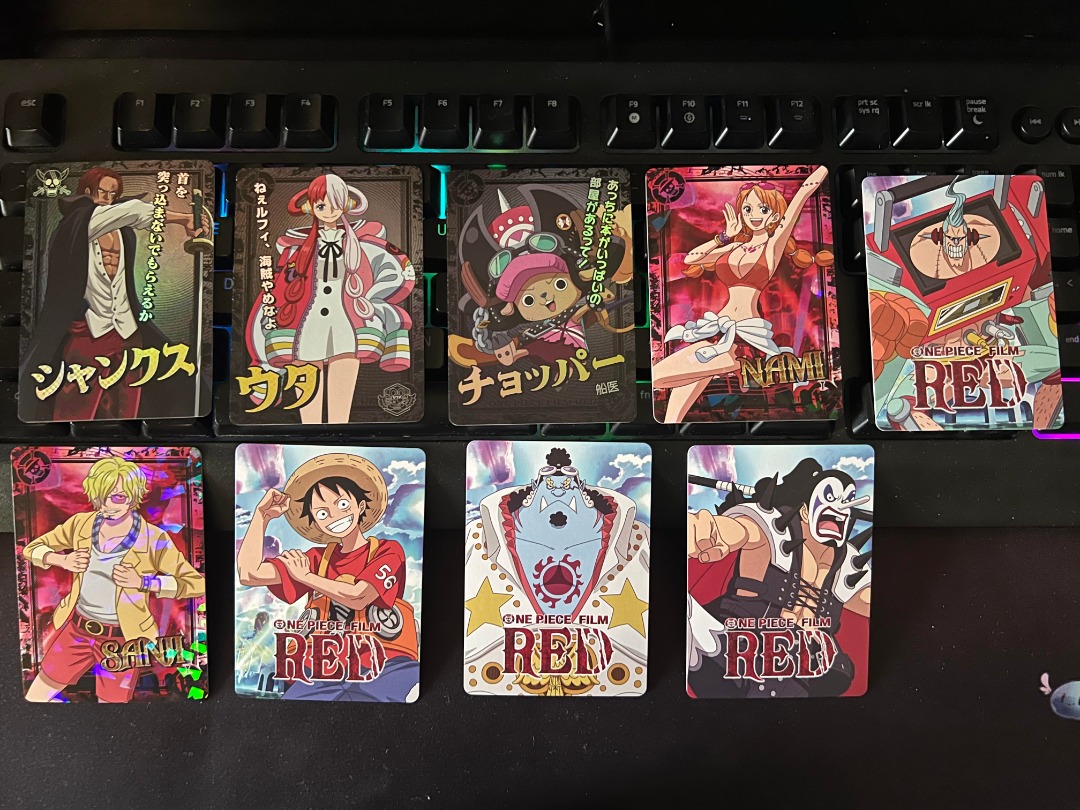 One Piece Red Film Cards, Hobbies & Toys, Memorabilia & Collectibles ...