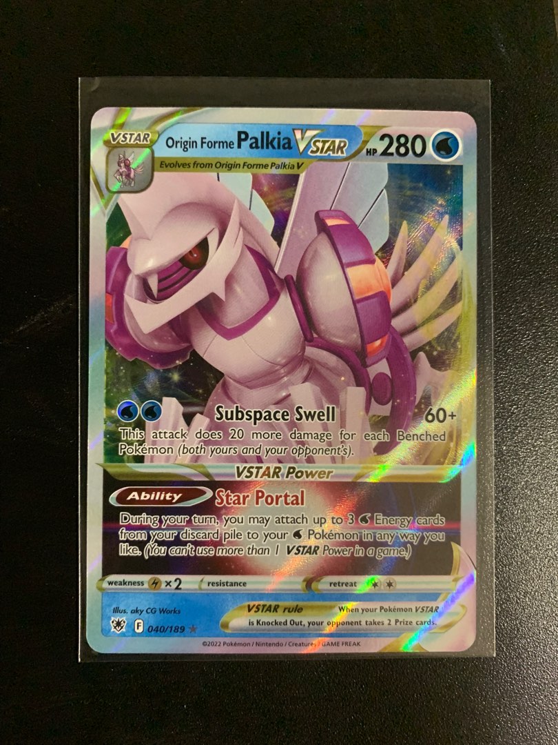 Origin Forme Palkia VSTAR - 040/189 - Pokemon Astral Radiance, Hobbies ...