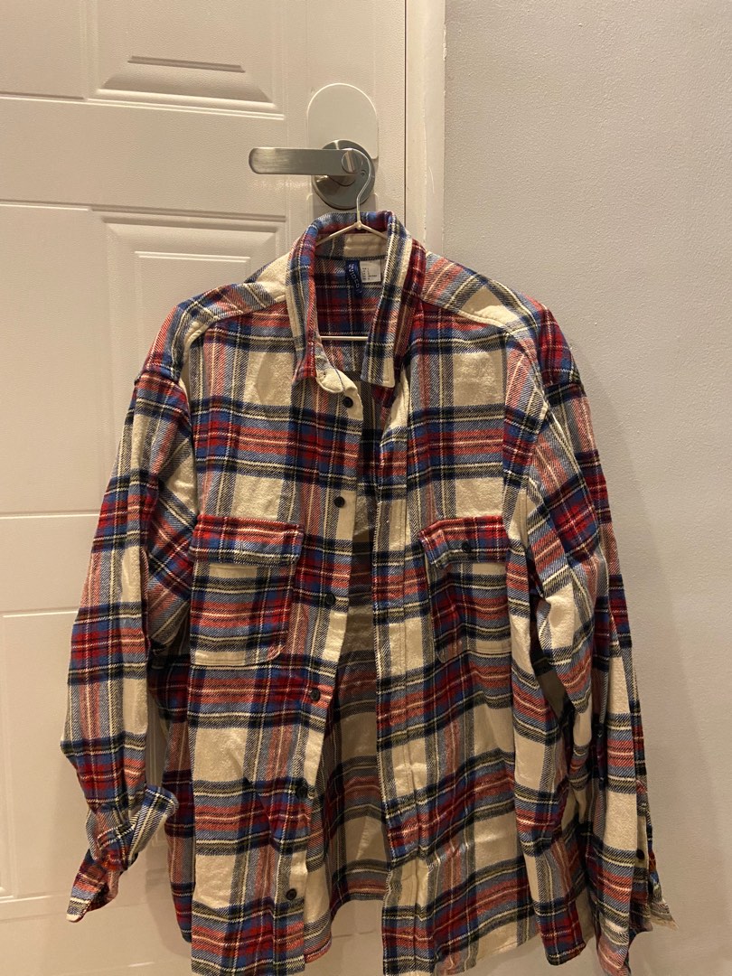 Original H&M Flanel, Women's Fashion, Coats, Jackets and Outerwear on ...