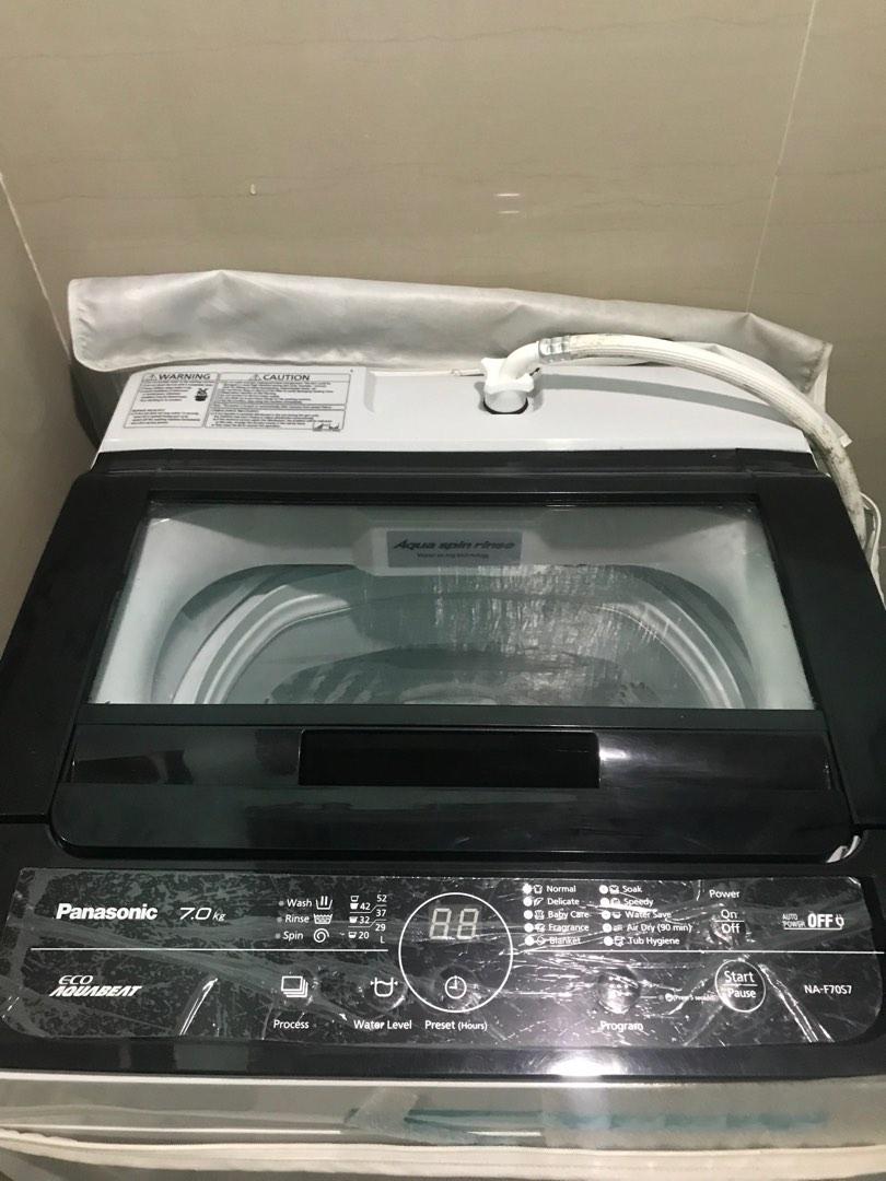 PANASONIC AUTOMATIC WASHING MACHINE 7.0KG ECO AQUABEAT, TV & Home ...