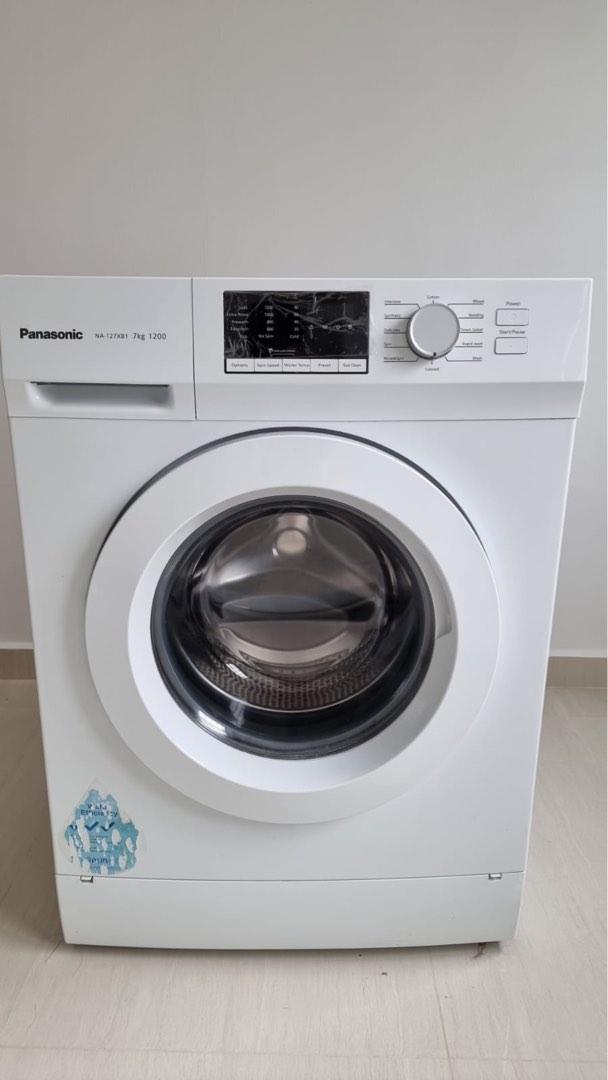 PANASONIC NA127XB1WSG FRONT LOAD WASHER (7KG), TV & Home Appliances ...