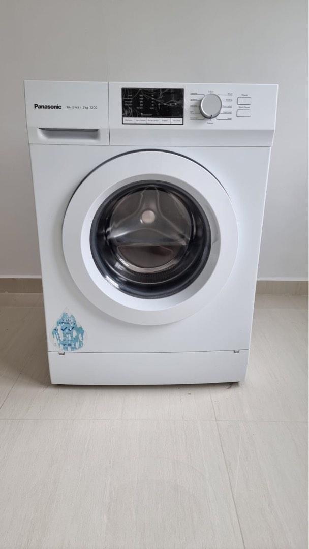 PANASONIC NA127XB1WSG FRONT LOAD WASHER (7KG), TV & Home Appliances ...