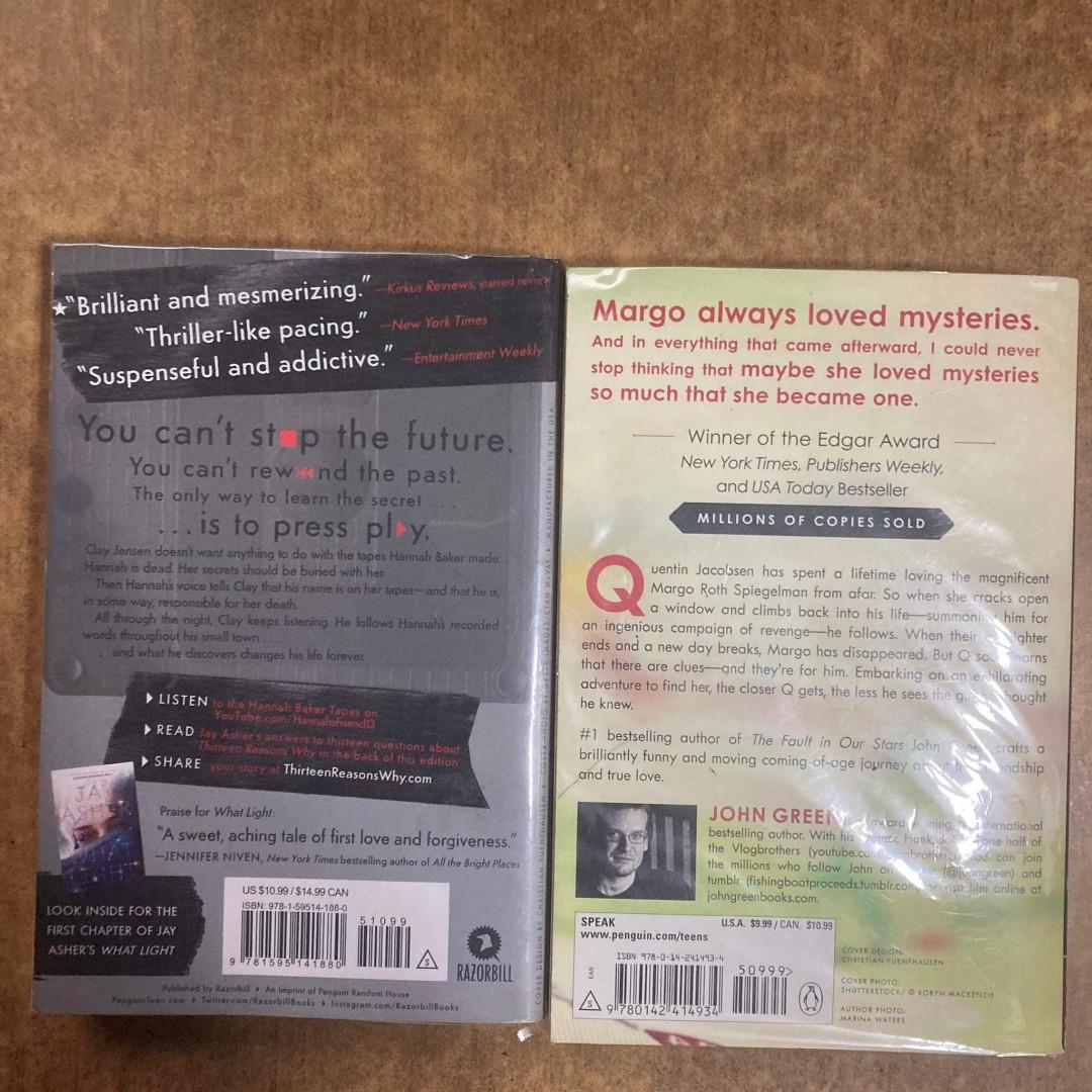 Paper Towns & Thirteen Reasons Why Bundle, Hobbies & Toys, Books ...