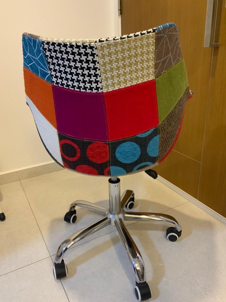 Patchwork office chair, Furniture & Home Living, Furniture, Chairs on ...