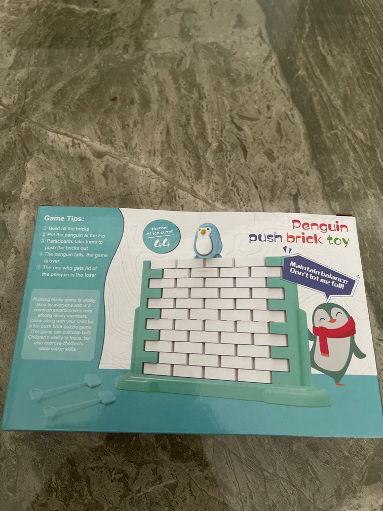Penguin push brick toy, Hobbies & Toys, Toys & Games on Carousell