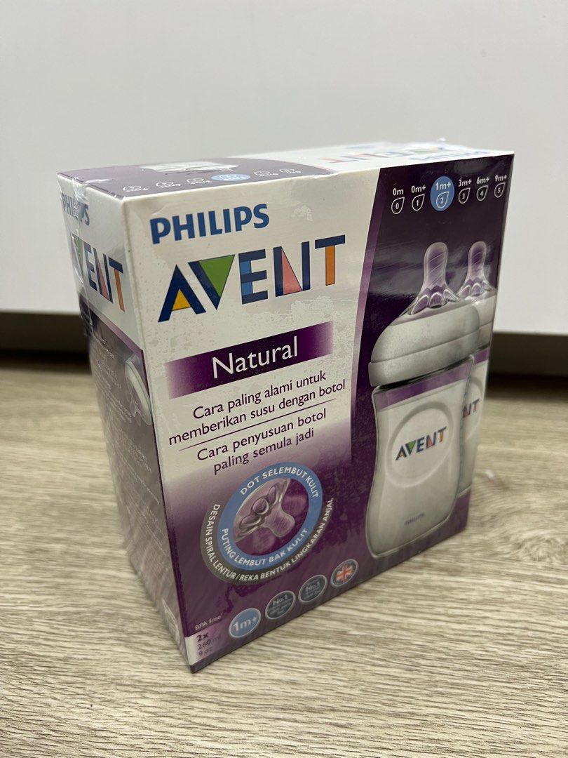 Philips Avent 260ml Natural Milk Feeding Bottle, Babies & Kids, Nursing ...