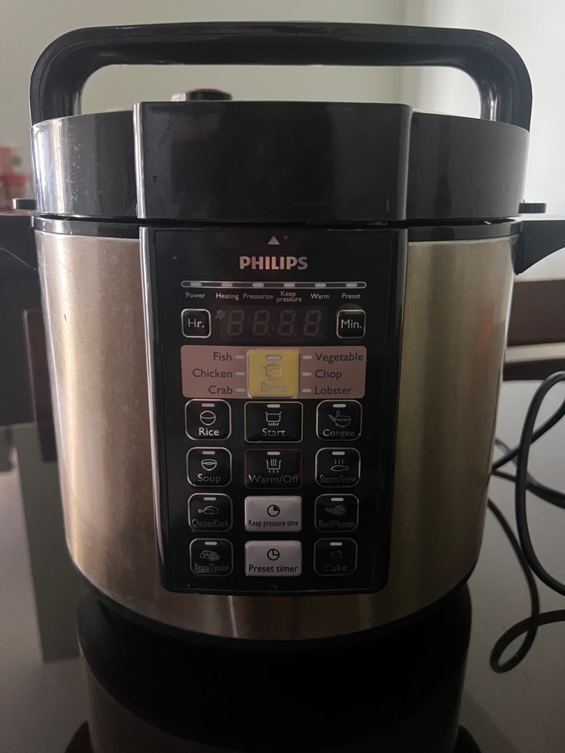 Philips Computerised Electric Pressure Cooker, TV & Home Appliances ...