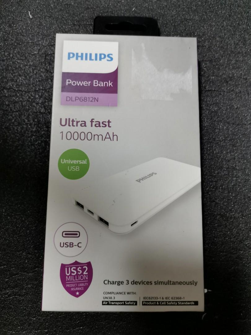 Philips ultra fast 10000mah usb c 3 devices simultaneously, Mobile ...