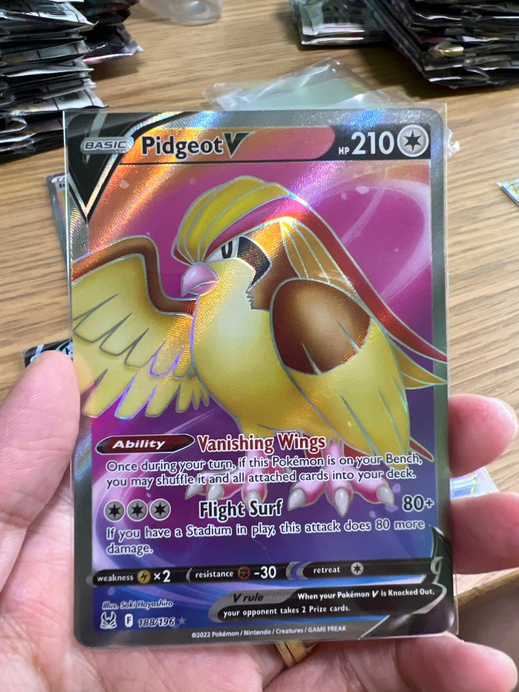 Pidgeot V, Hobbies & Toys, Toys & Games on Carousell