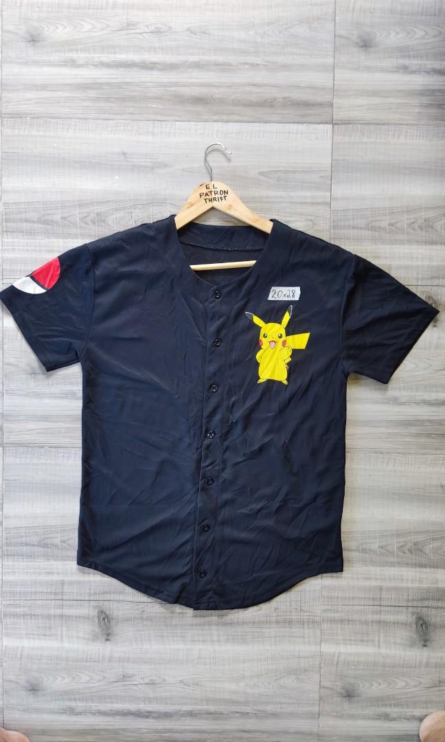 Pikachu Baseball Jersey, Men's Fashion, Tops & Sets, Tshirts & Polo ...