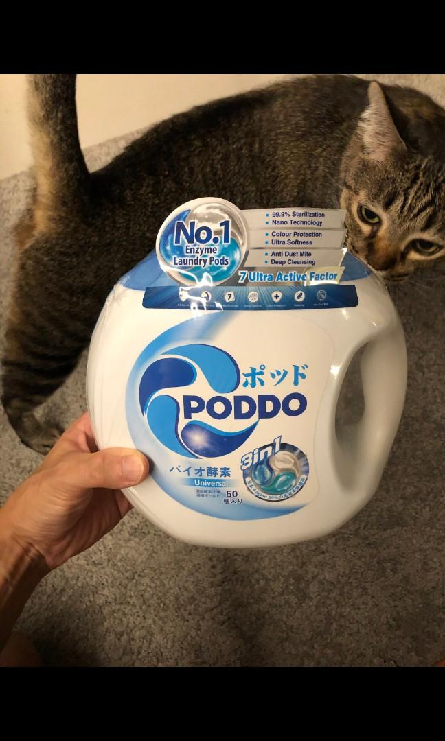 Poddo laundry detergent (50 pods, 750g), Furniture & Home Living ...