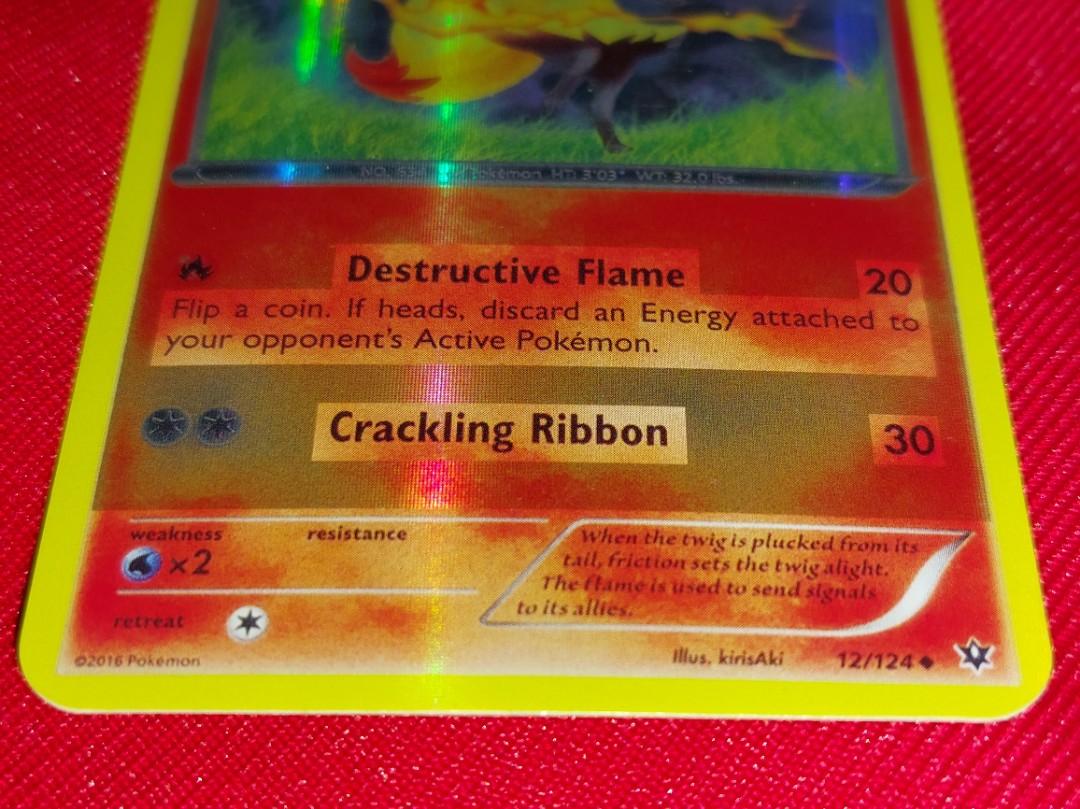 Pokemon Braixen Collectible Shiny Hologram Trading Card Anime Toy Games ...