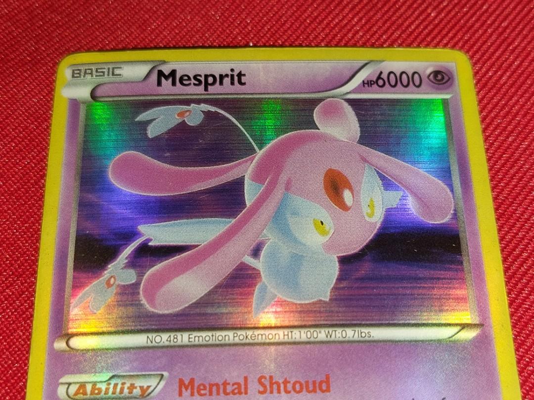 Pokemon Mesprit Collectible Shiny HologramTrading Card Anime Toy Games ...