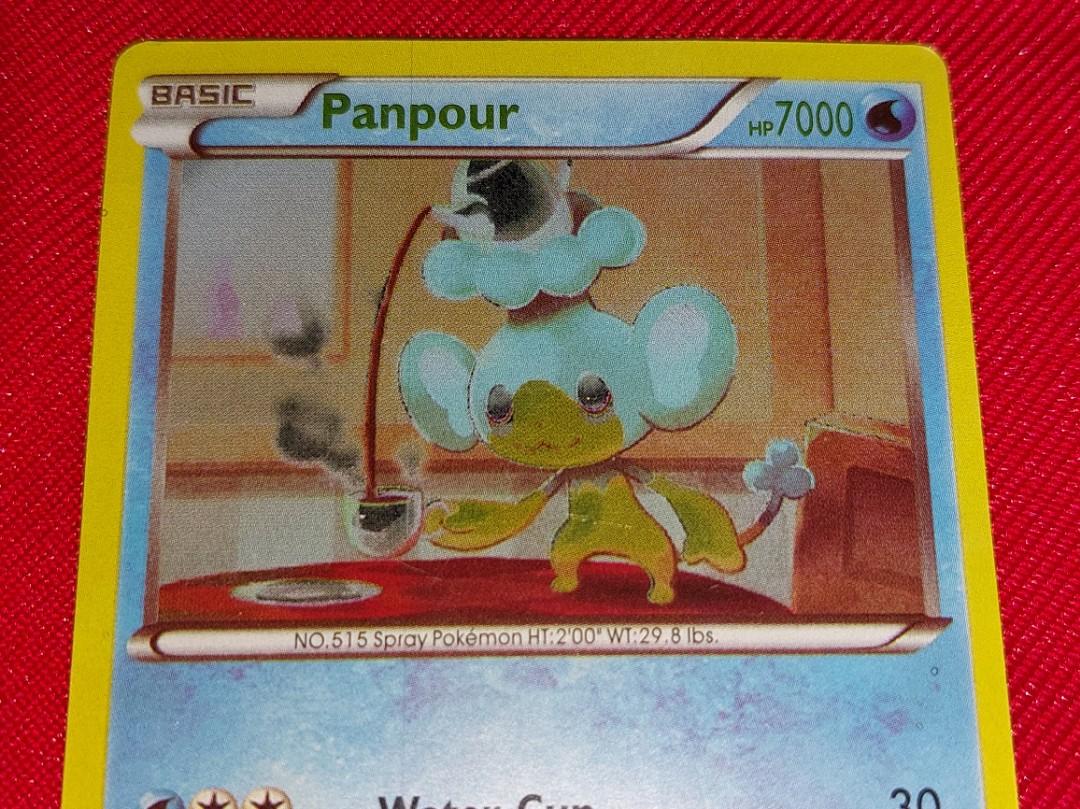 Pokemon Panpour Collectible Shiny HologramTrading Card Anime Toy Games ...