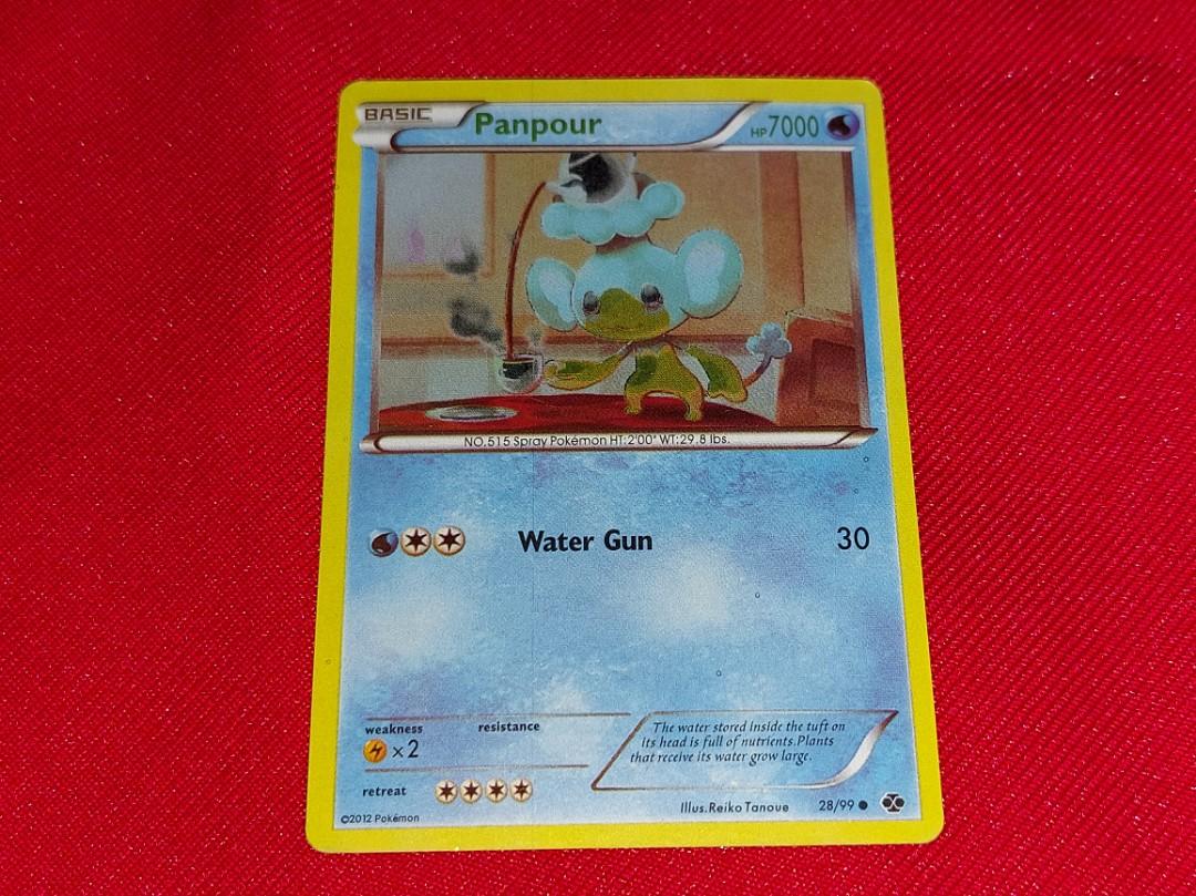 Pokemon Panpour Collectible Shiny HologramTrading Card Anime Toy Games ...