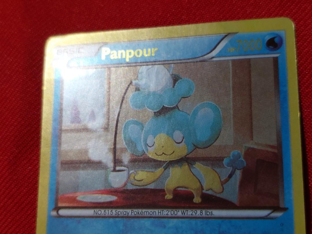 Pokemon Panpour Collectible Shiny HologramTrading Card Anime Toy Games ...