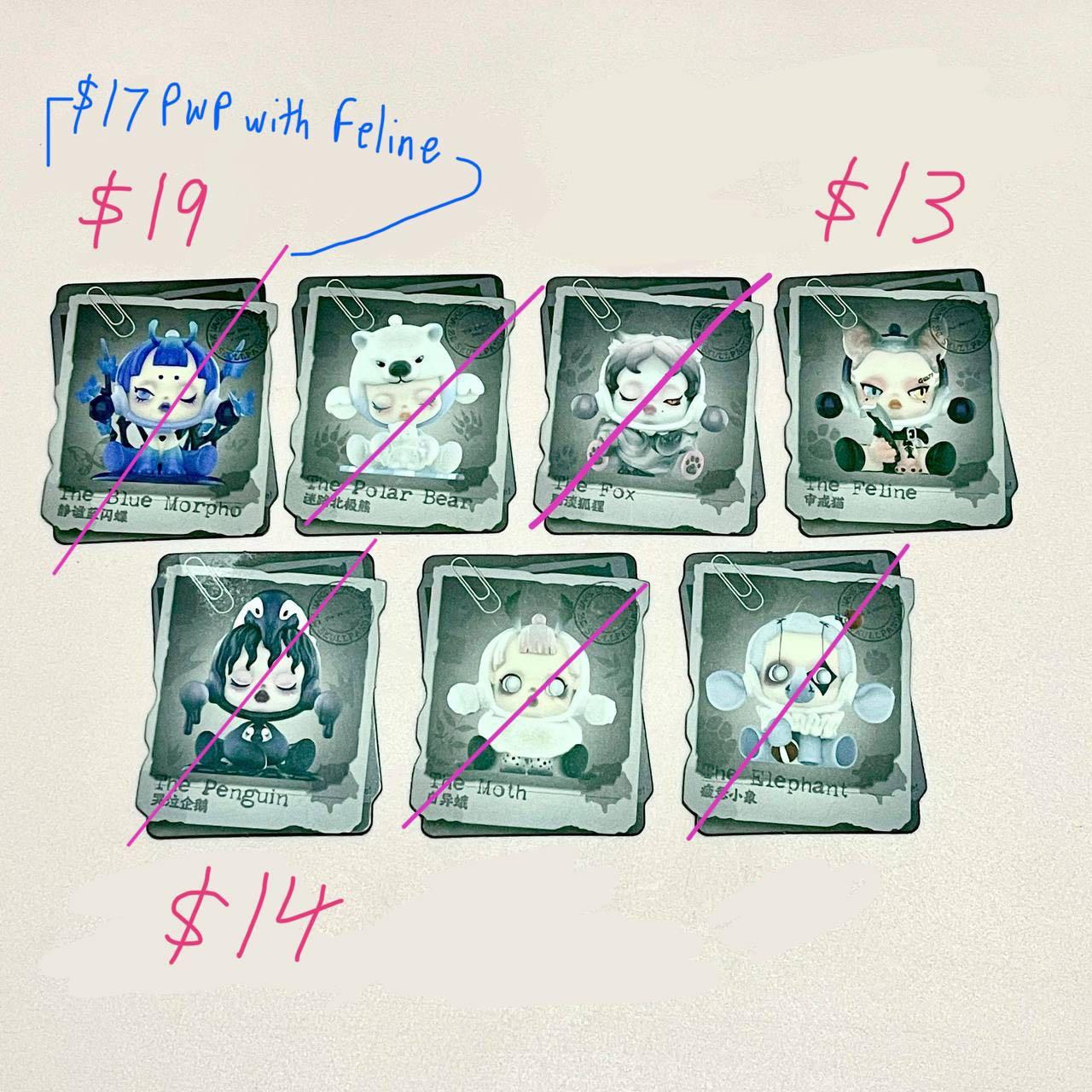 Popmart Skullpanda (Blue Morpho, Polar Bear, Fox, Feline, Penguin, Moth ...