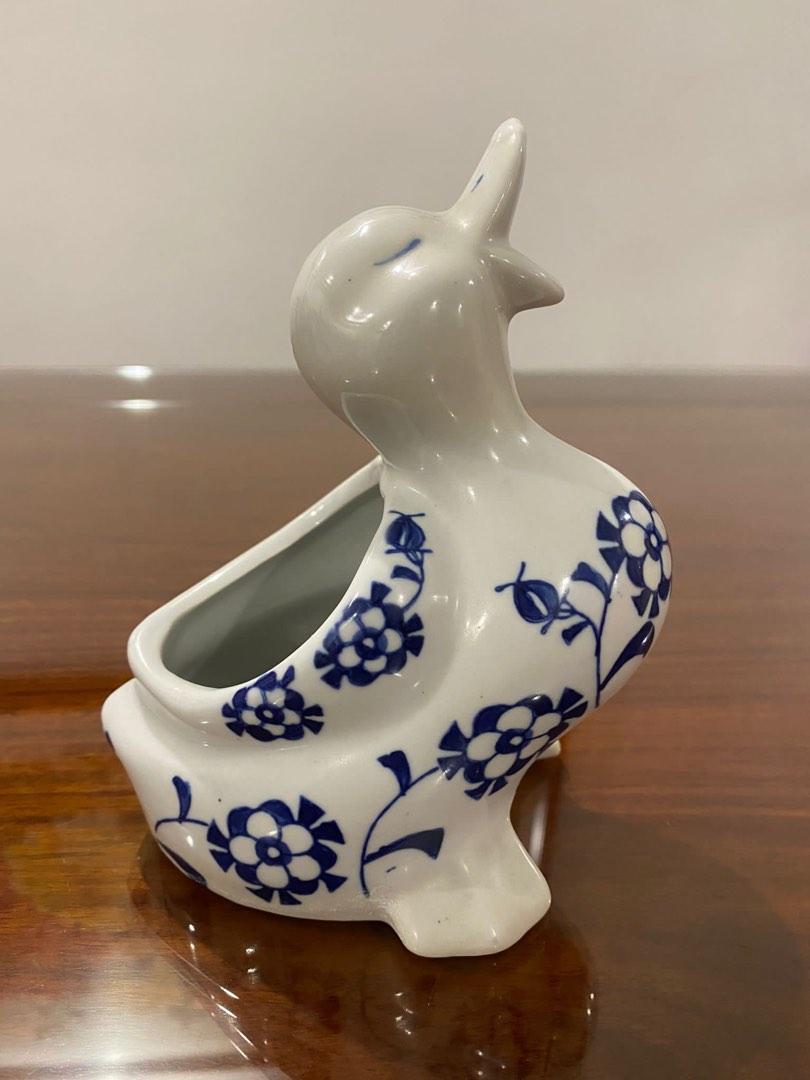 Porcelain duck container, Furniture & Home Living, Home Decor, Other ...