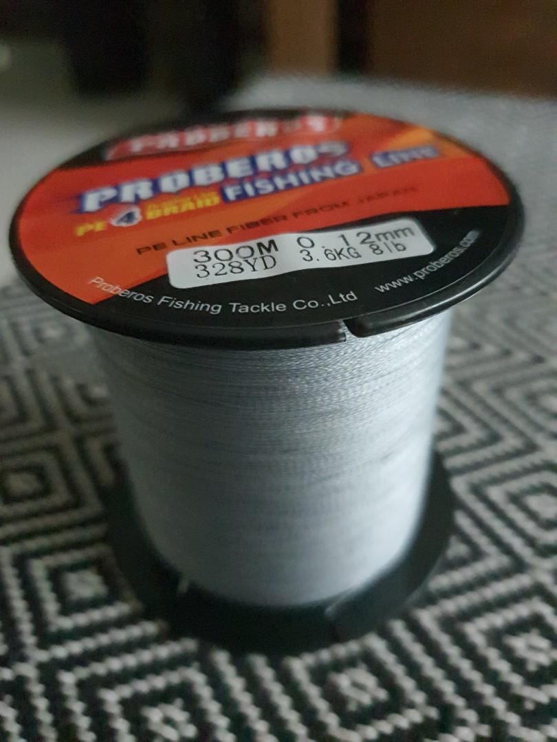 Proberos PE4 braided 8lb line, Sports Equipment, Fishing on Carousell