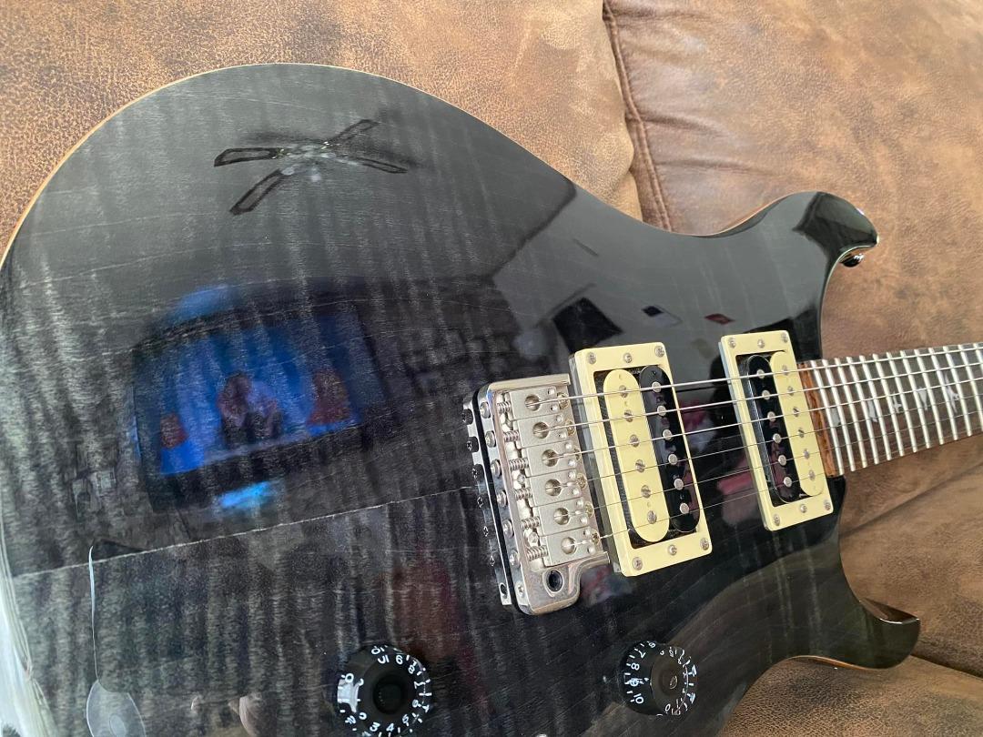 PRS SE Custom 24 Smoke Black ( 3mos 0% interest via BDO Credit card ...