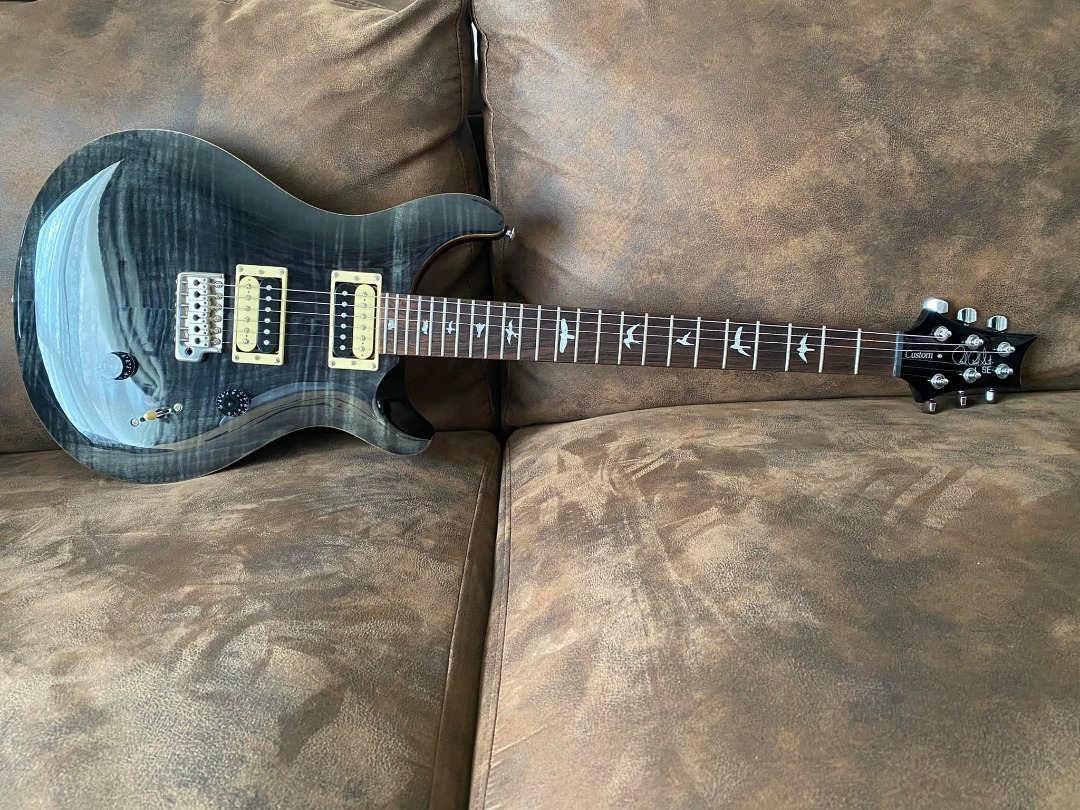 PRS SE Custom 24 Smoke Black ( 3mos 0% interest via BDO Credit card ...