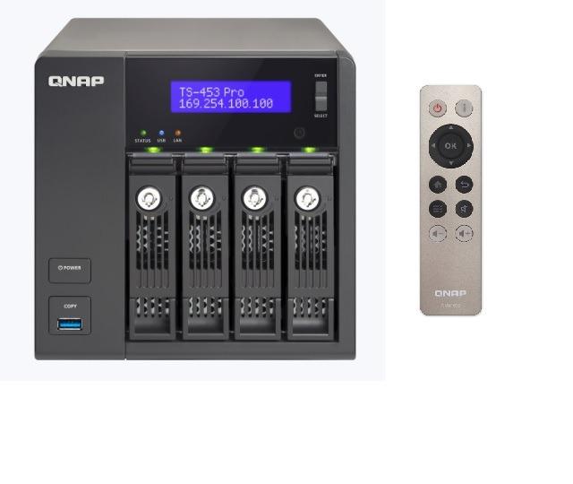 QNAP TS-453 Pro Diskless with Remote Control, Computers & Tech, Office ...