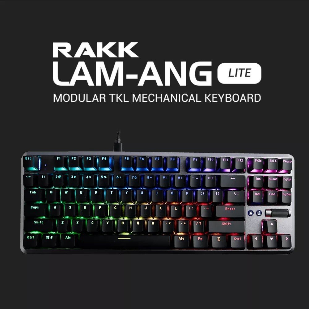 Rakk Lam-ang Lite Black Modular TKL Mechanical Keyboard Outemu Red ...