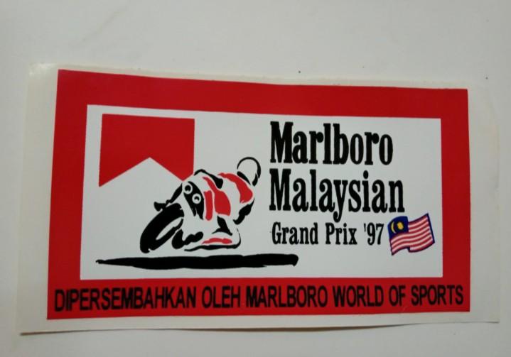 Rare Vintage Sticker Marlboro Malaysian Grand Prix 1997, Hobbies & Toys ...