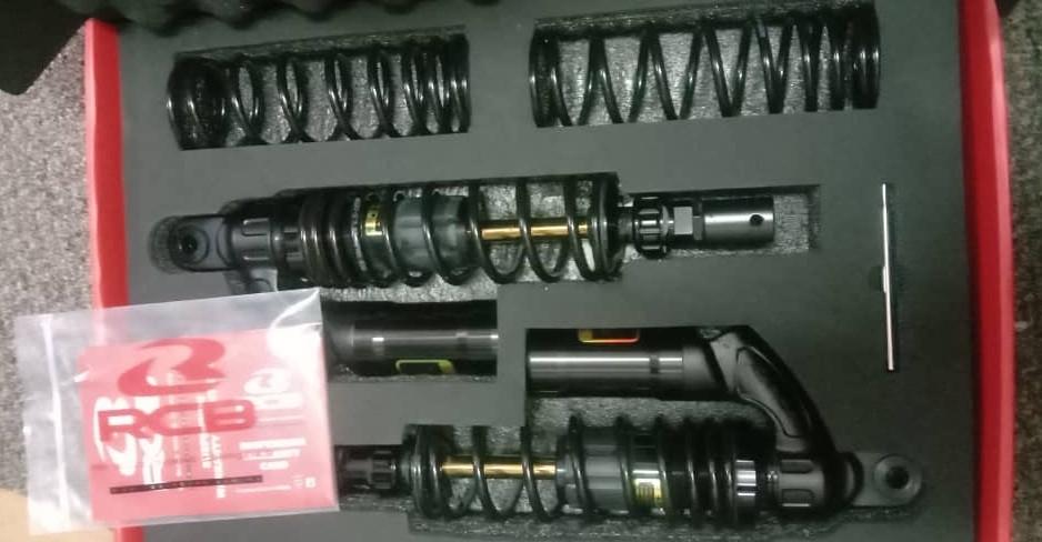 RCB RACING BOY PREMIUM BLACK EDITION VS SERIES ABSORBER GOLD BLACK ...