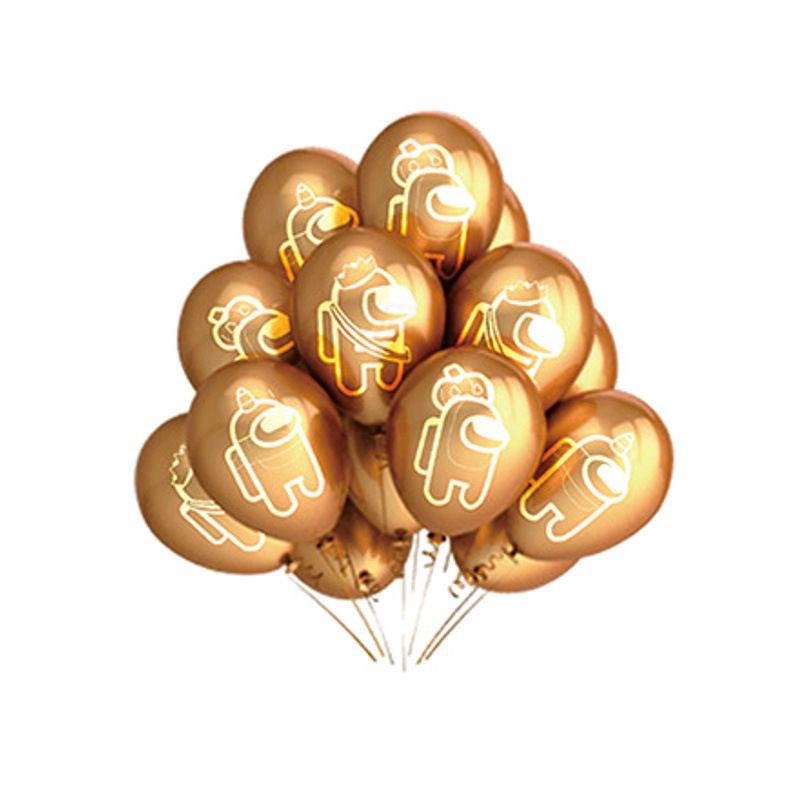 [Ready Stock] Among Us Gold theme Happy birthday party decorations ...