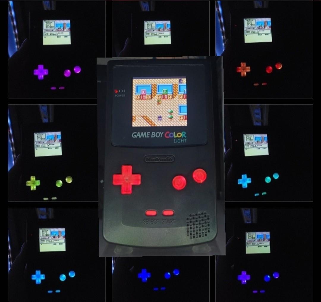 RGB LED Modded Gameboy Color Nintendo GBC Game Boy Backlit Screen ...