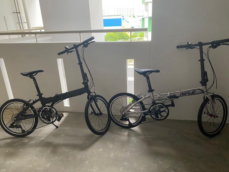 Rifle R8 Folding Bike (Silver), Sports Equipment, Bicycles & Parts ...