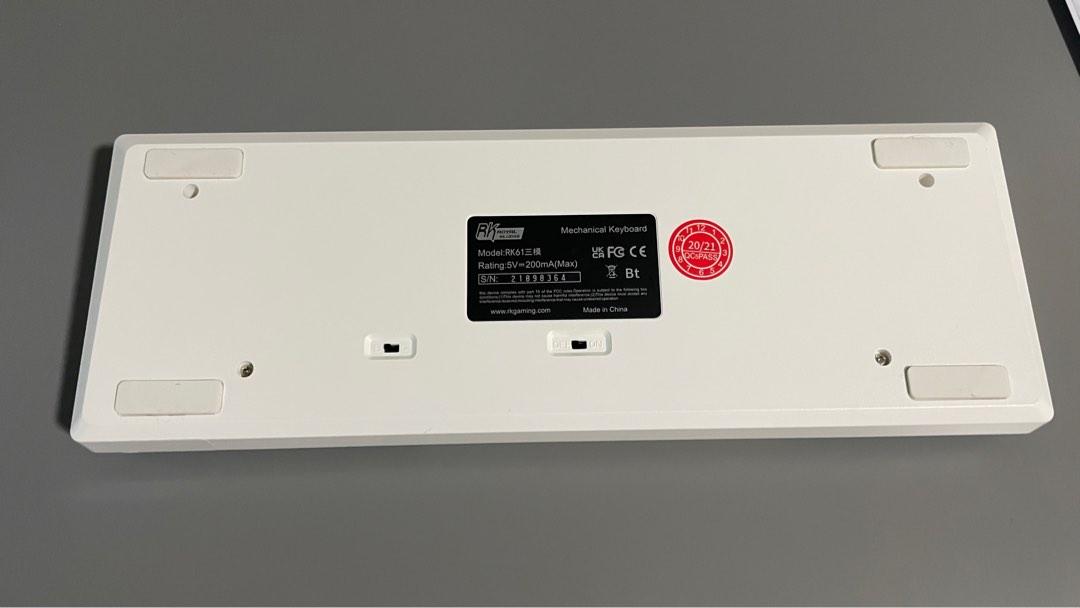 RK61 + off white keycap set, Computers & Tech, Parts & Accessories ...