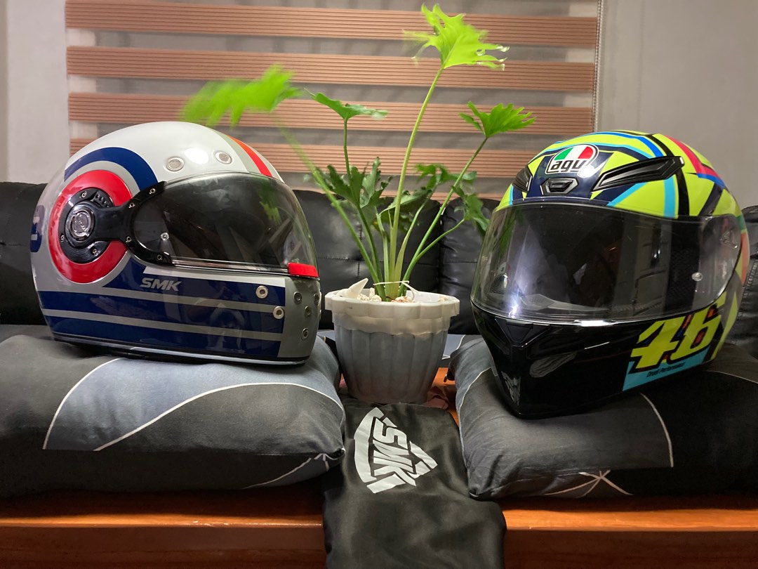 RUSH SALE: SMK RETRO RANKO 8 Classic Helmet, Motorbikes, Motorbike ...