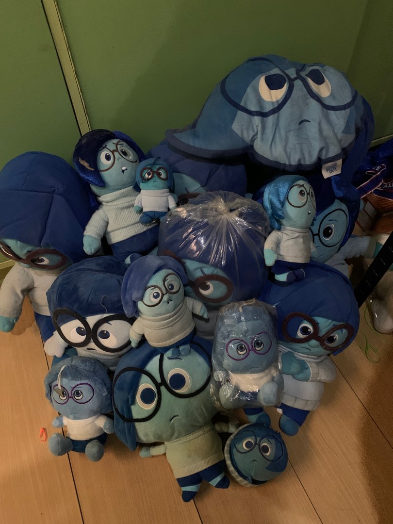 Sadness of Inside Out Stufftoy Bundle, Hobbies & Toys, Toys & Games on ...