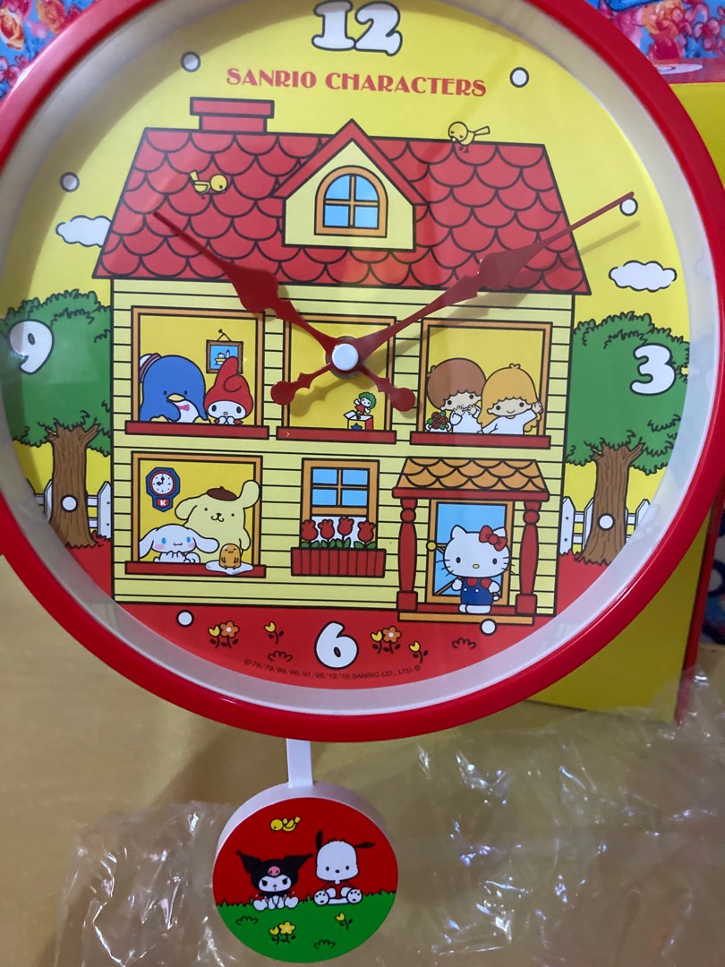 Sanrio Characters Brandnew Clock, Hobbies & Toys, Toys & Games on Carousell