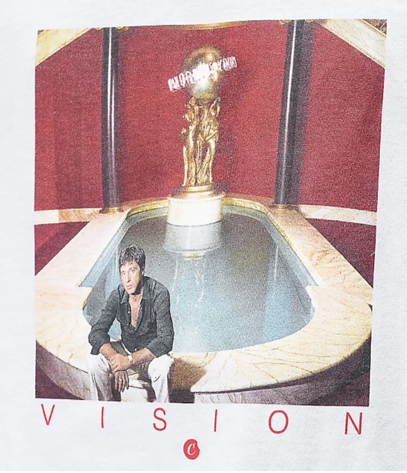 Scarface x Cookies Vision White T-Shirt Vintage, Men's Fashion, Tops ...