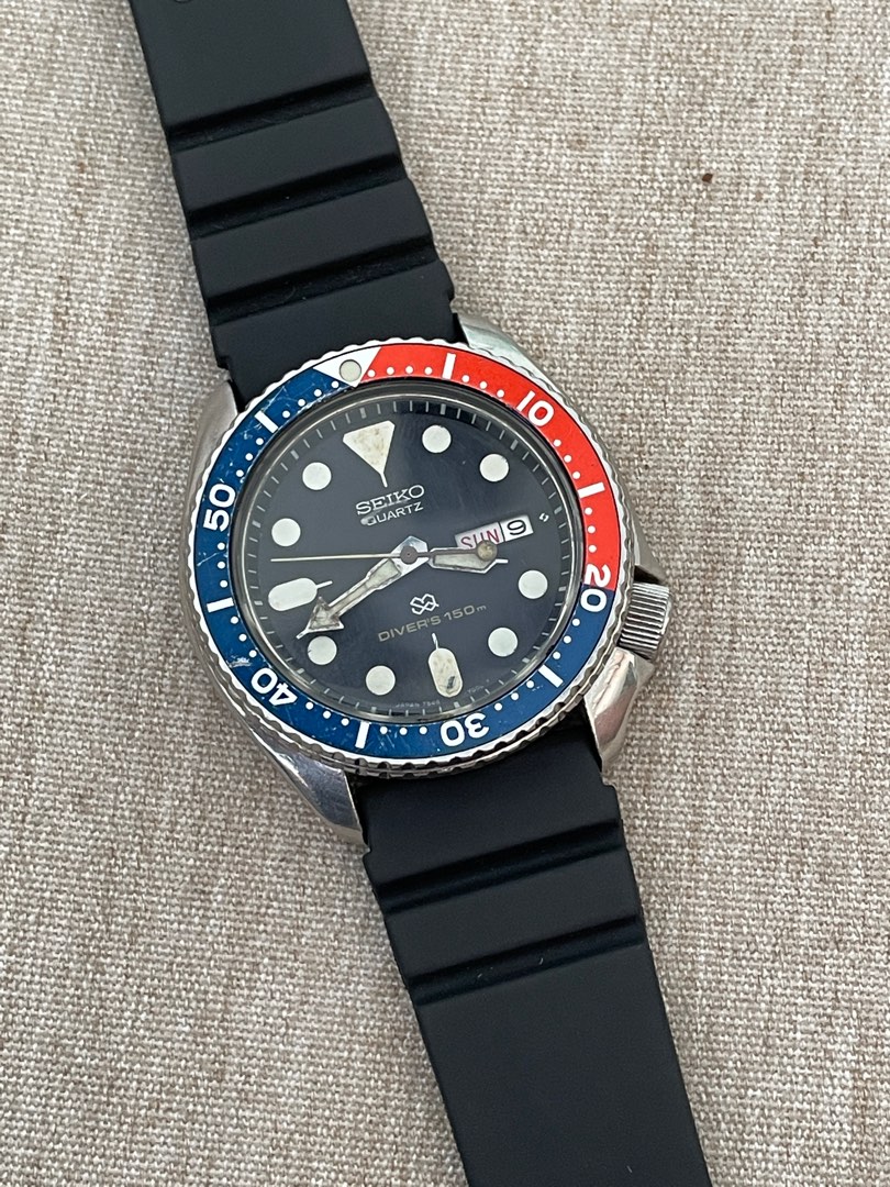 Seiko Vintage 7548-700B Quartz Pepsi 150m Divers watch, Men's Fashion ...