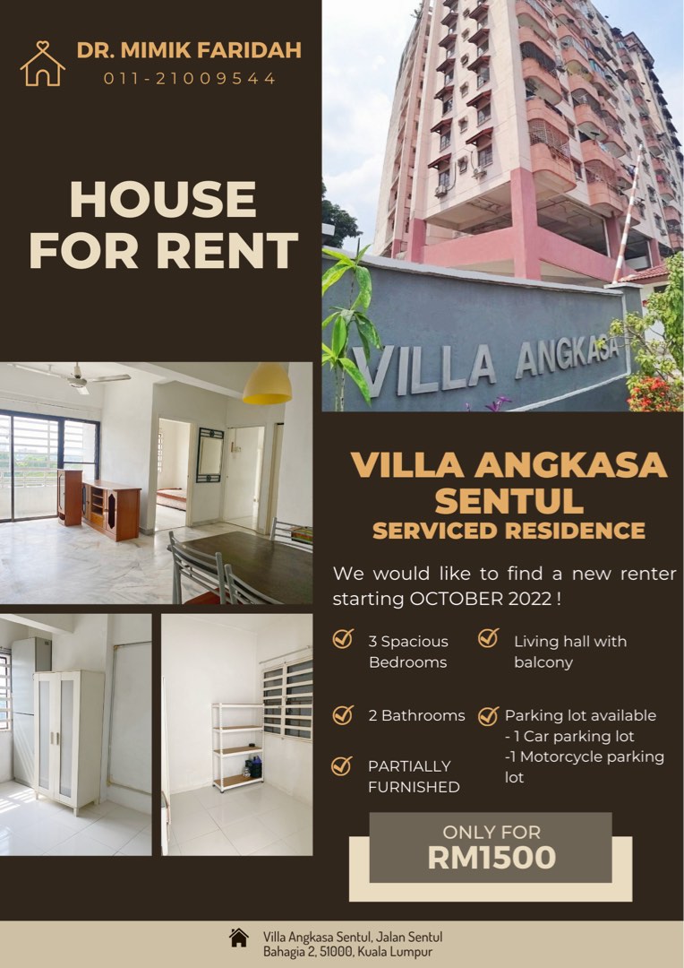 Sewa Rumah Sentul (Villa Angkasa), Property, Rentals on Carousell