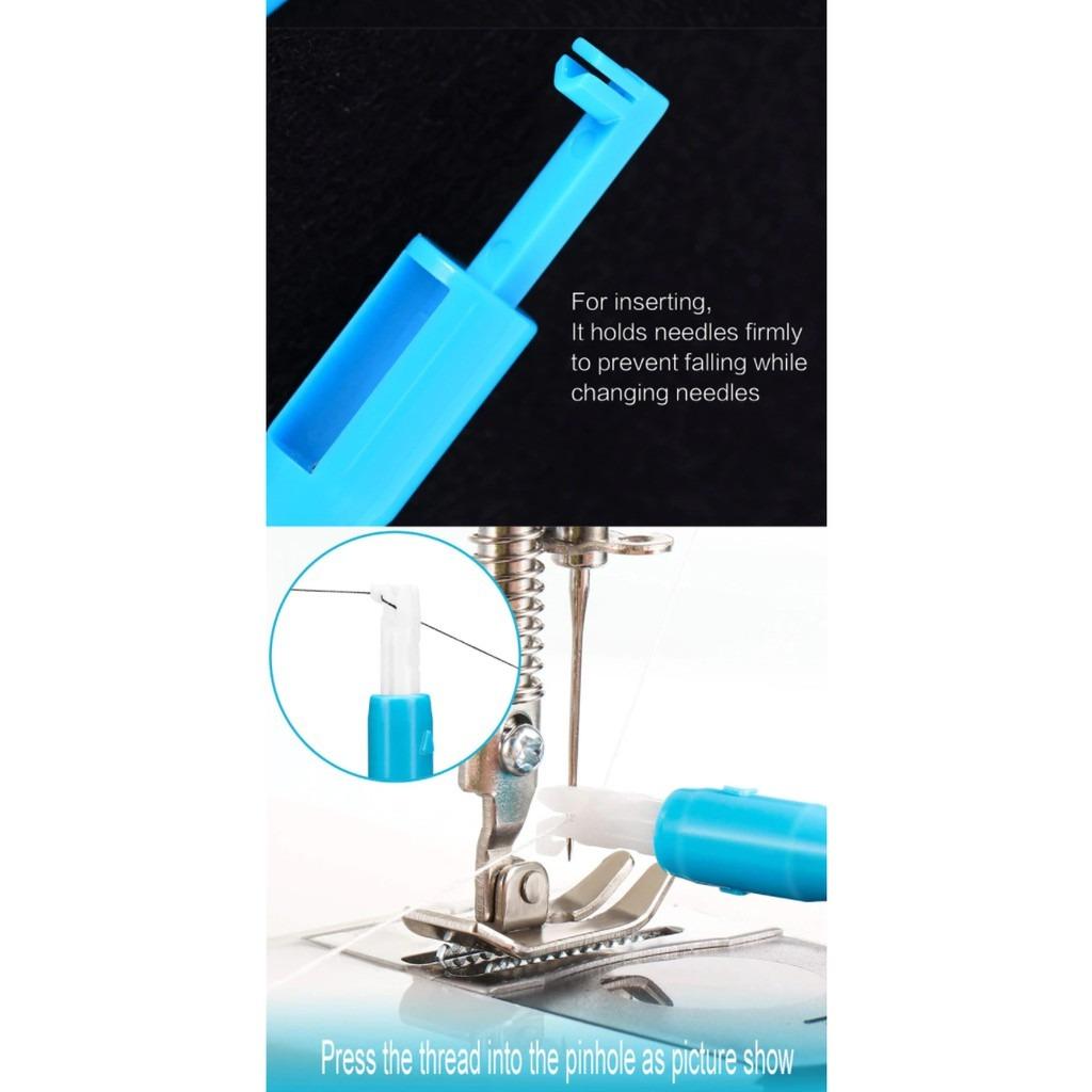 Sewing Machine Needle Threader Stitch Insertion Tool Automatic Threader ...