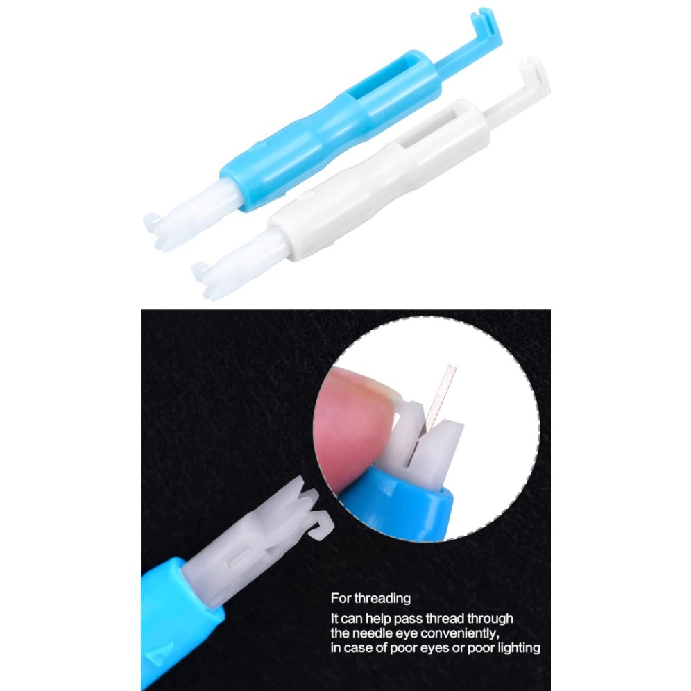 Sewing Machine Needle Threader Stitch Insertion Tool Automatic Threader ...